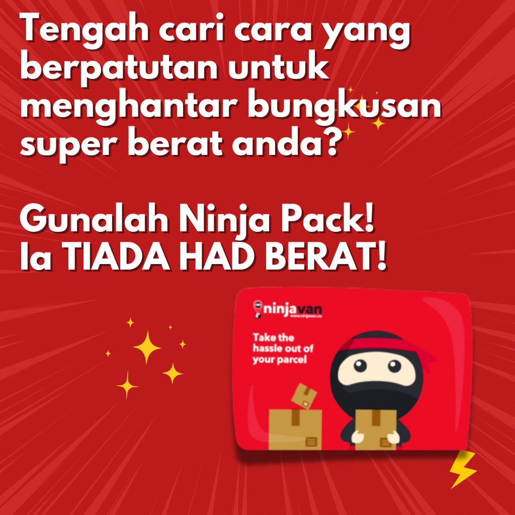 Prepaid Polymailer M (Bundle) | Ninja Pack by Ninja Van Malaysia